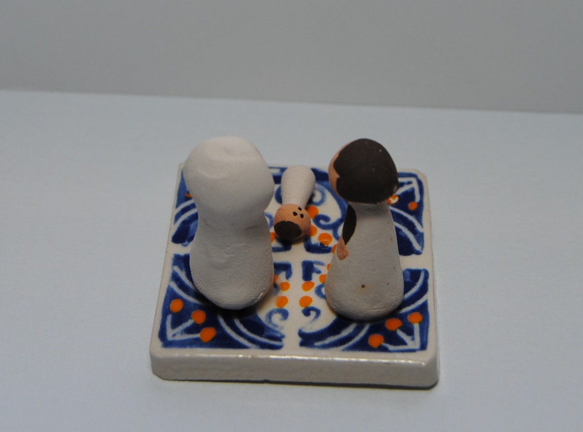 Mini Nativity Scene Ceramic Gift Tile Collection Handmade - Etsy
