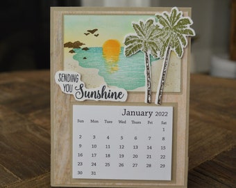 Beach Theme Calendar | Etsy