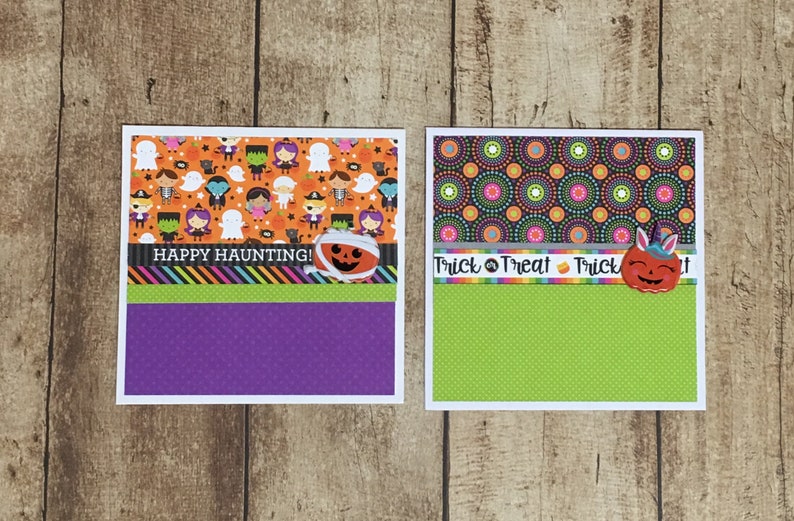 Halloween Card Set W/box - Etsy