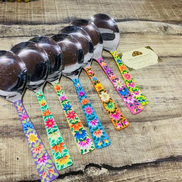 Painted Spoons - Etsy