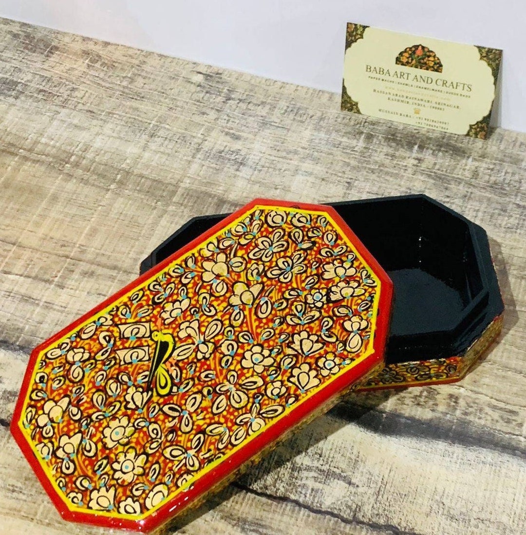 Papermache Box Handmade Papermache Box From Kashmir - Etsy