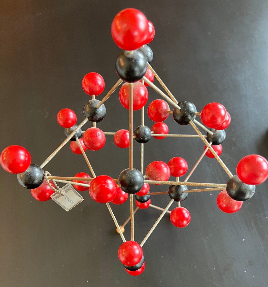 Vintage Wood and Metal Carbon Dioxide Molecular Model - Etsy