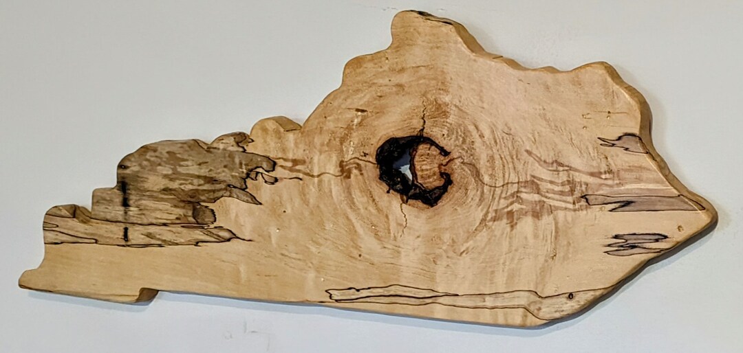 Kentucky State Sign on Live-edge Wood - Etsy