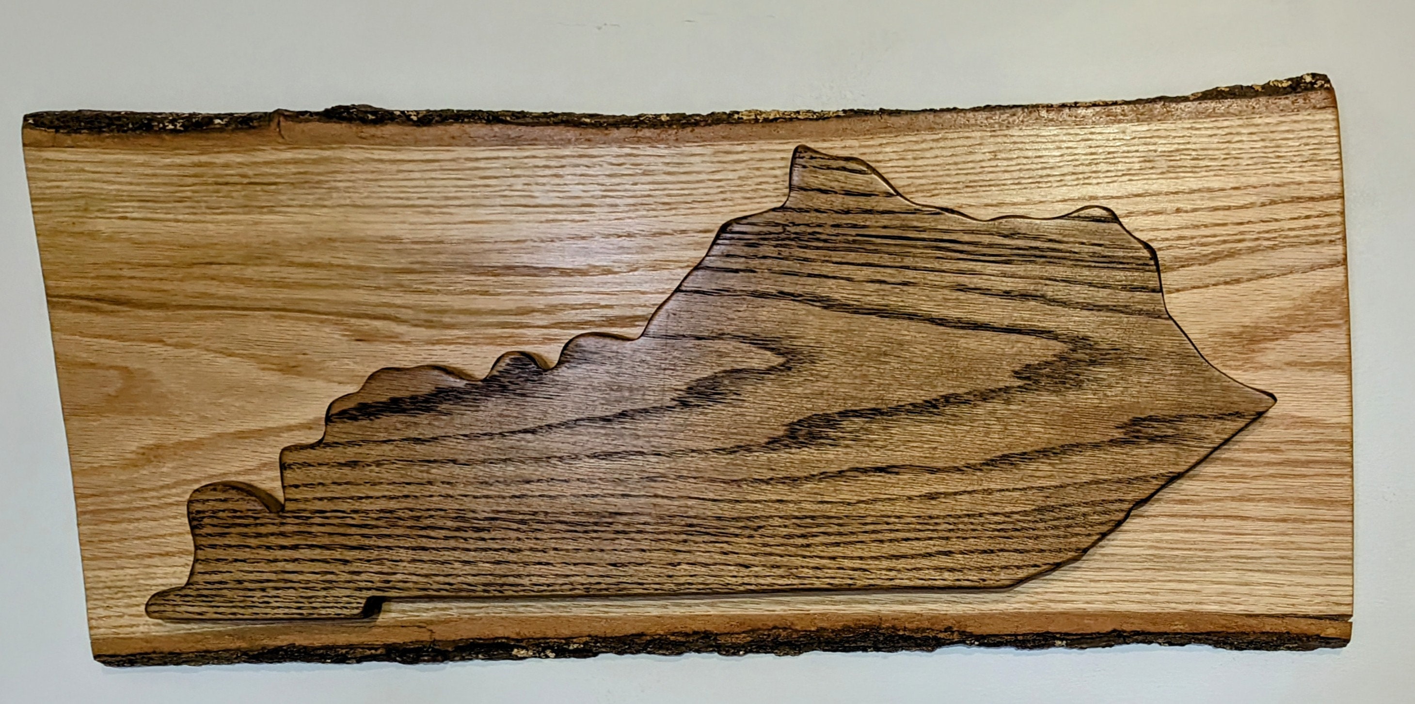 Kentucky State Sign on Live-edge Wood - Etsy