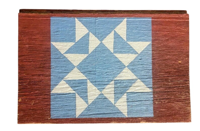 Reclaimed Barn Wood Sign - Hand Painted Quilt Design - Etsy