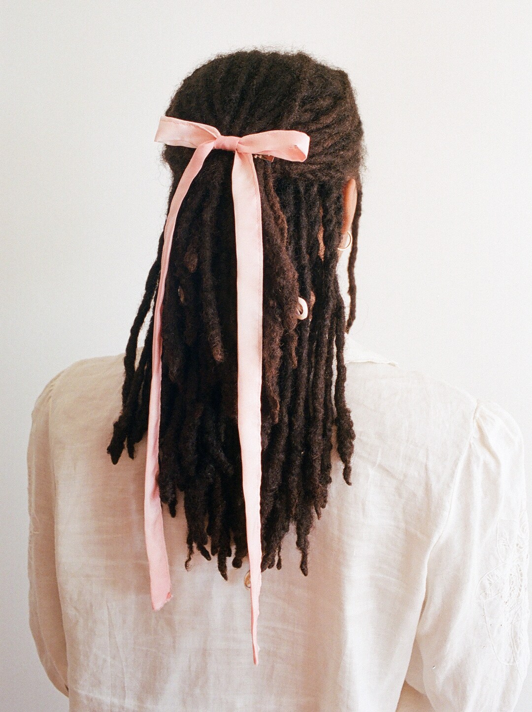 Pink Silk Mini Hair Bow, Classic Hair Bow, Coquette, Balletcore, Hair ...