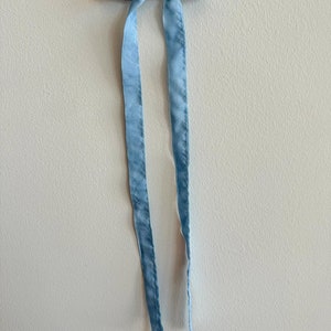 Blue Mini Silk Hair Bow, Baby Blue Bow Clip, Balletcore, Romancecore ...
