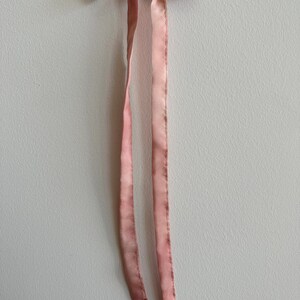 Pink Silk Mini Hair Bow, Classic Hair Bow, Coquette, Balletcore, Hair ...