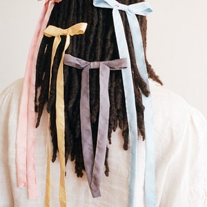 Pink Silk Mini Hair Bow, Classic Hair Bow, Coquette, Balletcore, Hair ...