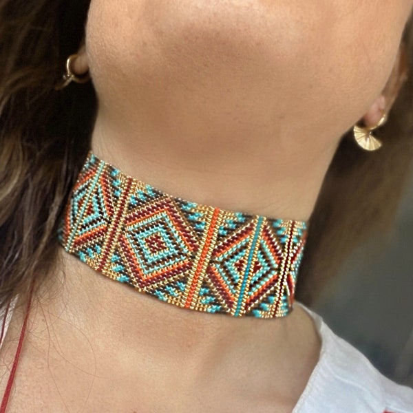 Loom Beaded Necklace - Etsy