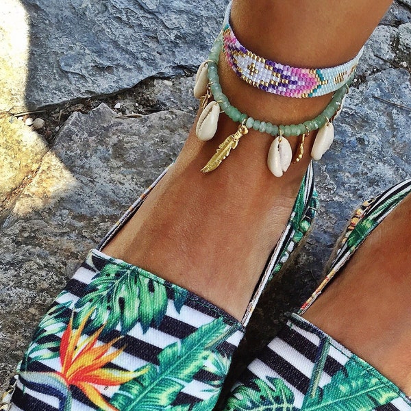 Seashell Anklet - Etsy