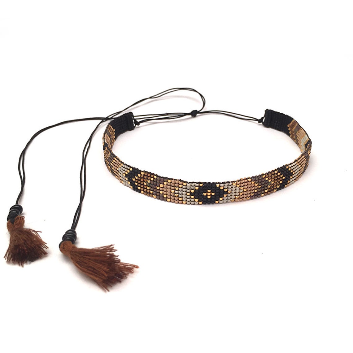 Handmade Miyuki Beaded Choker: Boho Aztec Necklace - Etsy