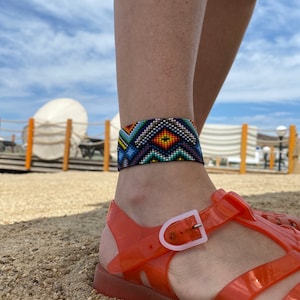Native American Aztec Desing Anklets for Women, Mayan Jewelry, Boho ...