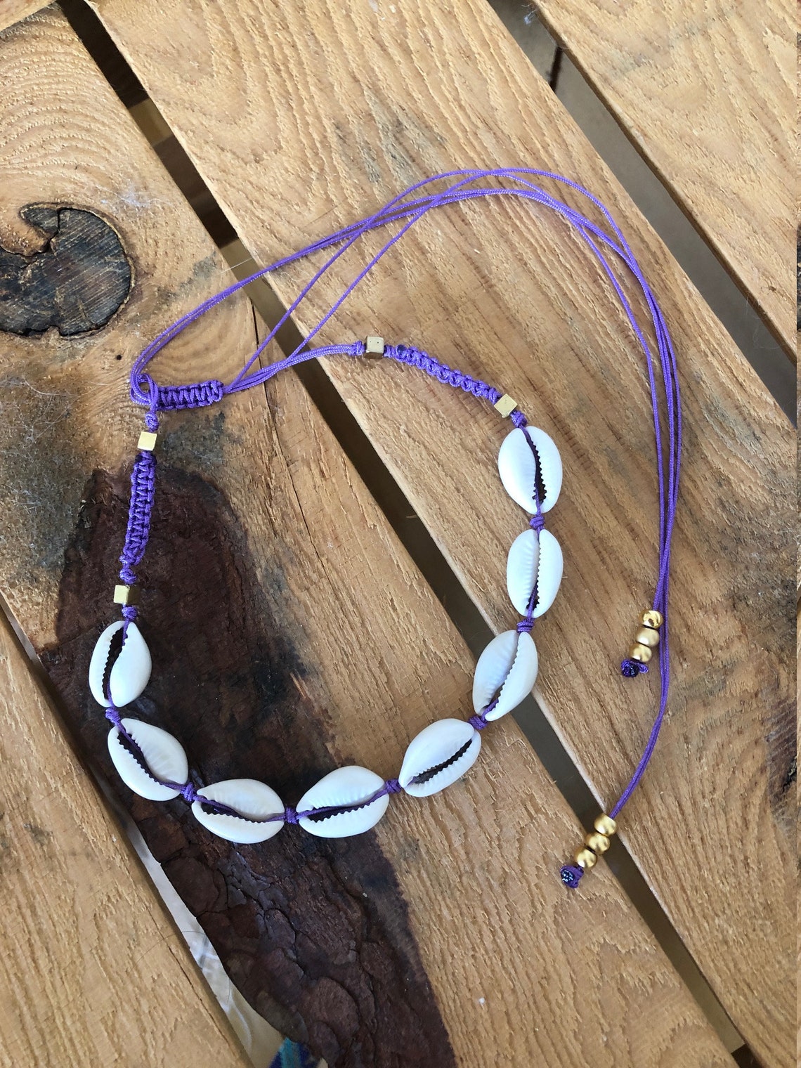 Beaded Choker Necklace Seashells With Bead Loom Choker - Etsy