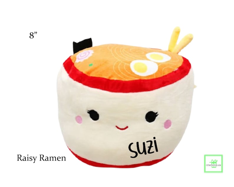 Personalized Squishmallow Raisy Ramen 8 Inch Squishable - Etsy