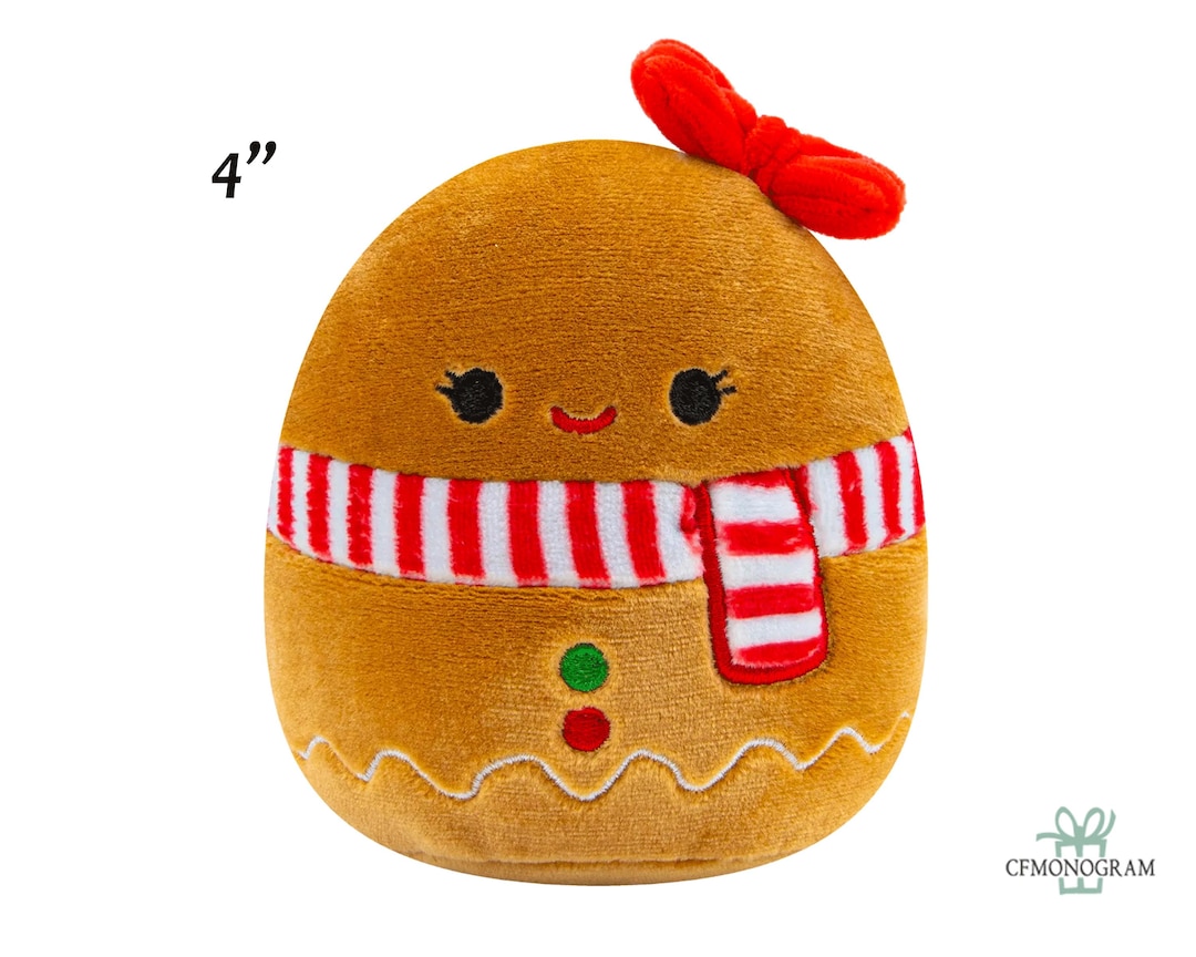 Squishmallow Holiday Plush Gingerbread Dog Toy - Etsy
