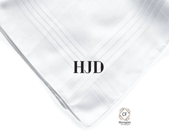 Monogrammed cotton handkerchiefs store
