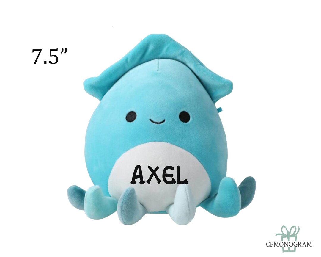 Personalized Squishmallow Blue Squid 7.5 Inch,squishable Plush ...