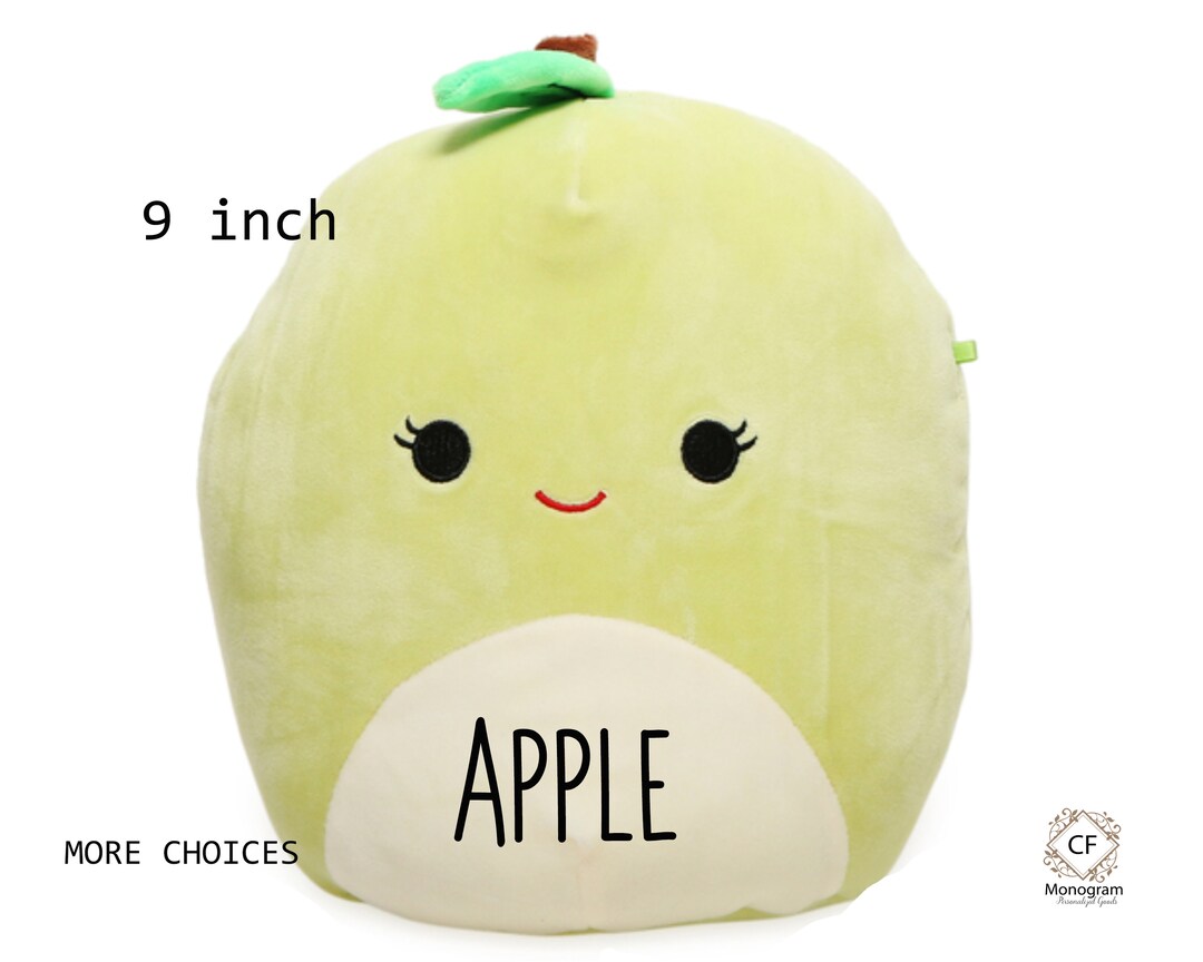 Personalized Squishmallow Ashley Green Apple 9 Inch, Squishable Plush, Birthday Gift ...