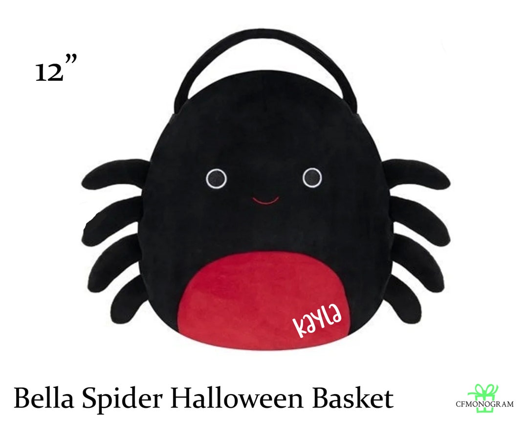 Squishmallow Halloween Bella Spider Trick or Treat Basket 10 Inch ...
