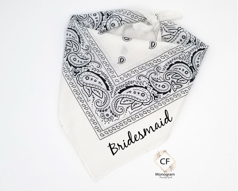 Monogrammed Bandana Personalized Bandana Bandana for | Etsy
