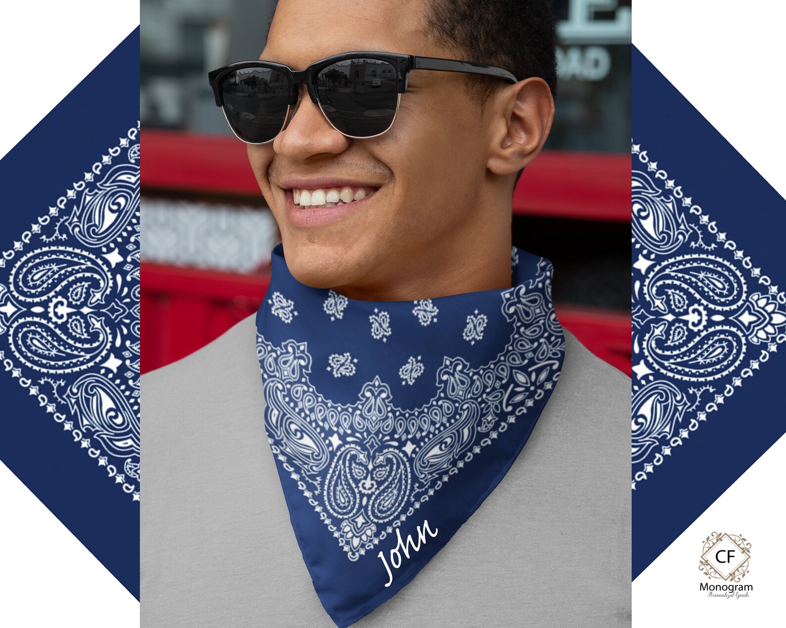 Personalized Bandana Monogrammed Bandana Bandana for - Etsy India