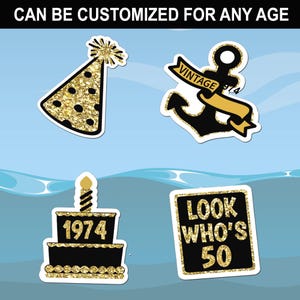 Personalized 50th Birthday Cruise Door Magnets Decoration/happy ...