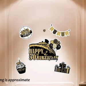 Personalized 50th Birthday Cruise Door Magnets Decoration/happy ...