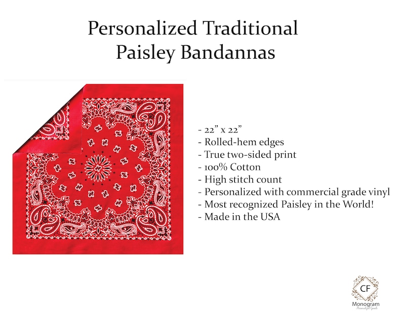 Personalized Bandana Monogrammed Bandana Bandana for - Etsy India