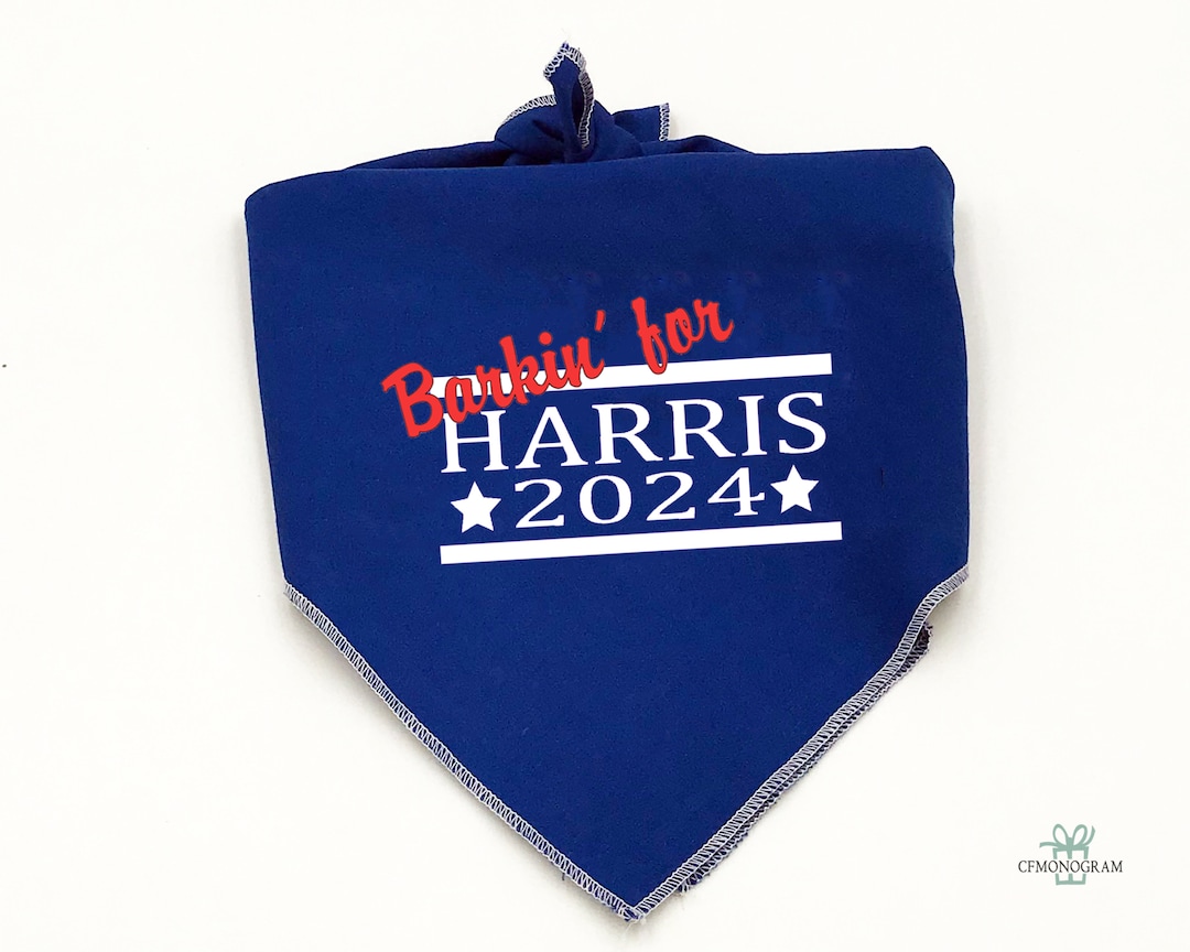 Harris 2024 Dog Bandana, Pro Kamala Bandana, Kamala Harris for ...