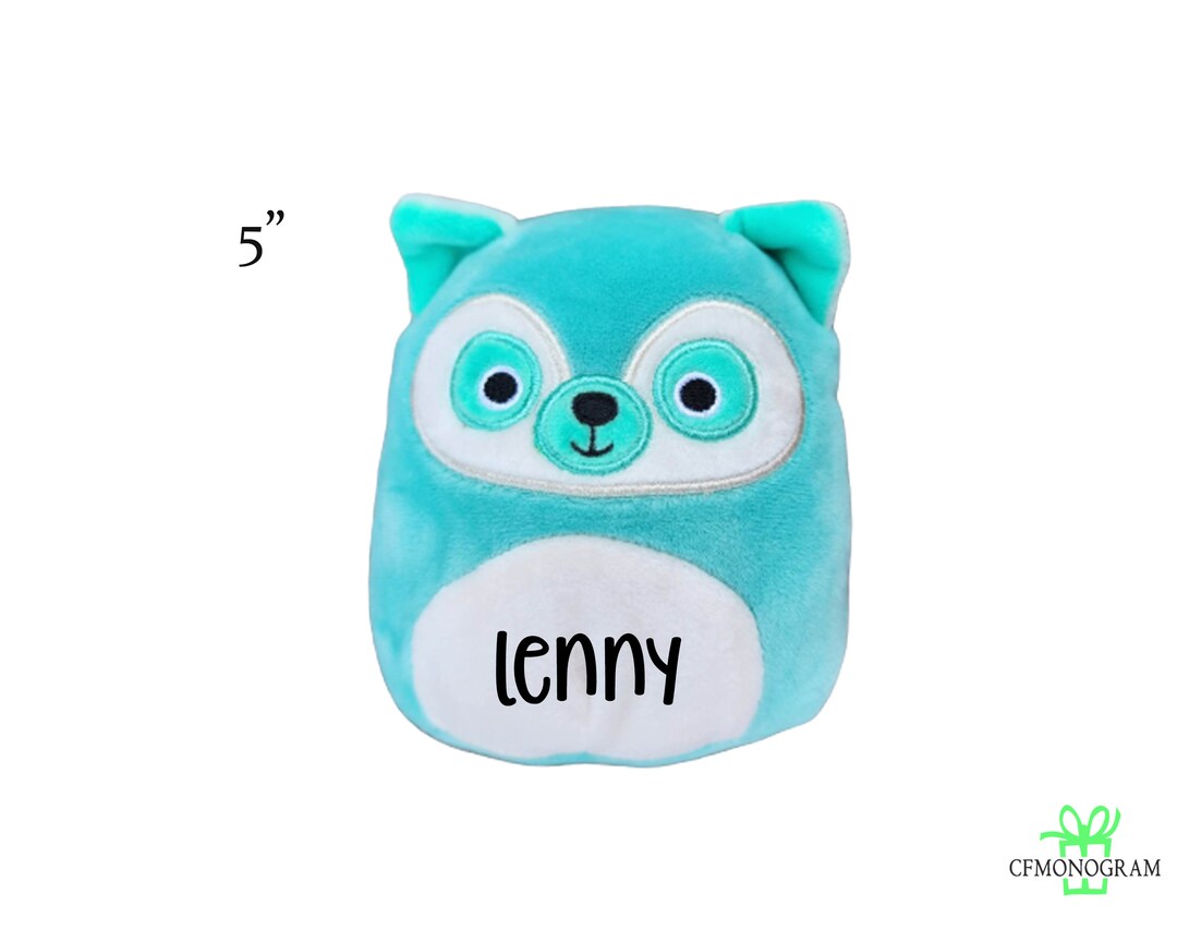 Personalized Squishmallow Lance Lemur 5, Blue Green Lemur Personalized ...