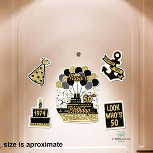 Personalized 50th Birthday Cruise Door Magnets Decoration/happy ...