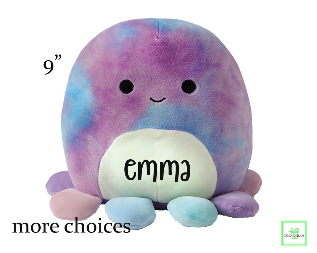 Personalized Squishmallow Mary Octopus 8, Tie Dye Octopus, Squishable ...