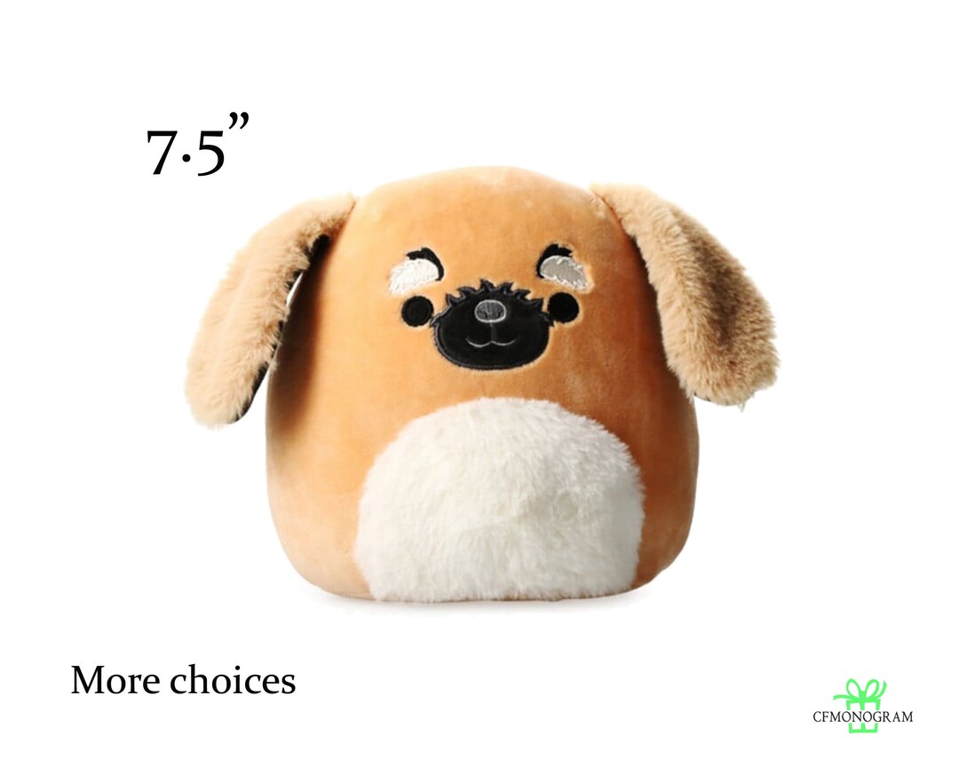 Personalized Squishmallow Bobzi Pekinese Dog 7.5 Inch, Squishable Plush ...