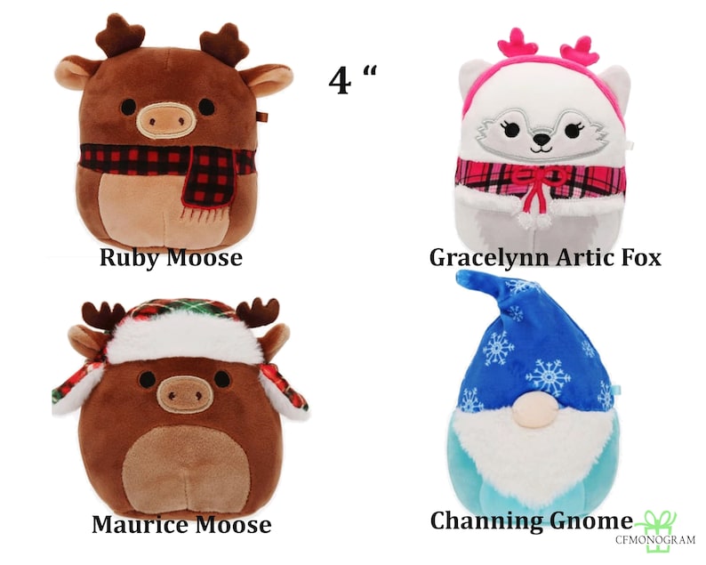 Squishmallow Christmas Tree Carol 4.5 Inch Squishable Plush - Etsy New ...