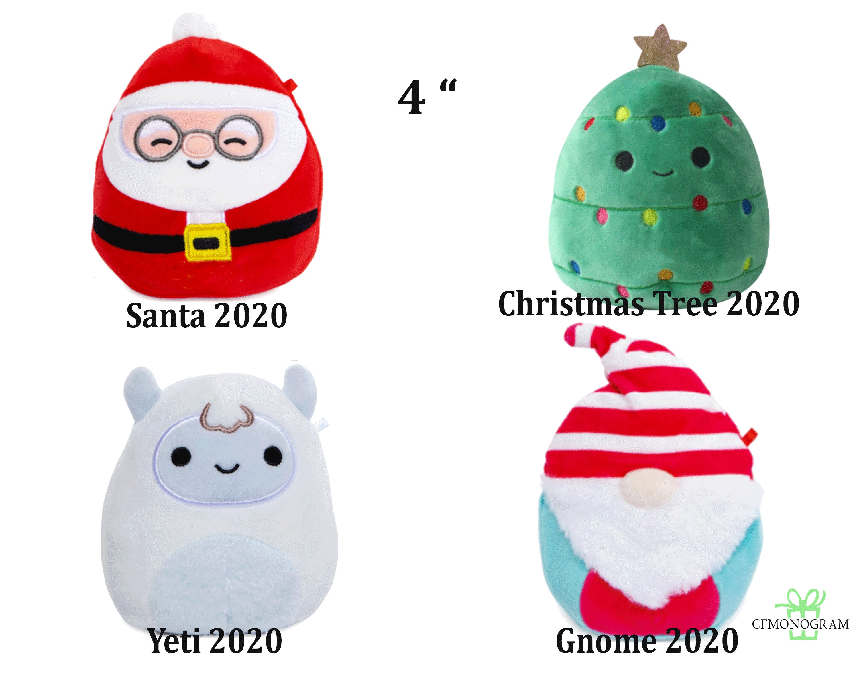 Squishmallow Christmas Tree Carol 4.5 Inch Squishable Plush - Etsy UK