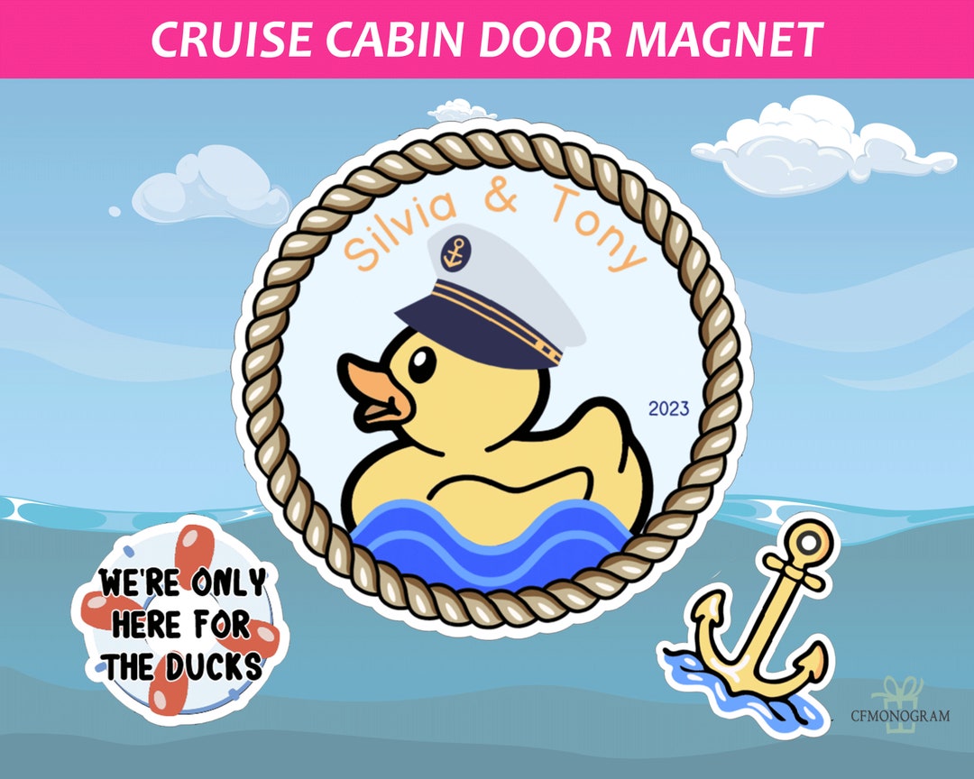 Personalized Rubber Duck Cruise Door Magnets, Cruise Decor - Etsy