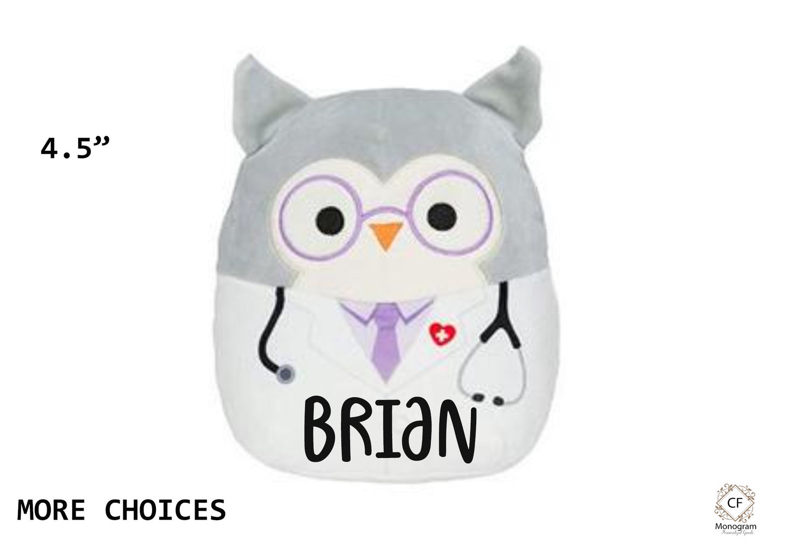 Squishmallow Heros Hoots the Owl Doctor 4.5 Inch Squishable - Etsy UK