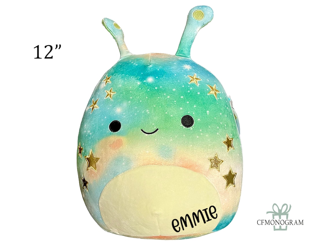 Squishmallow 12 Emmie Alien, Green Gold Star Alien, Personalized ...