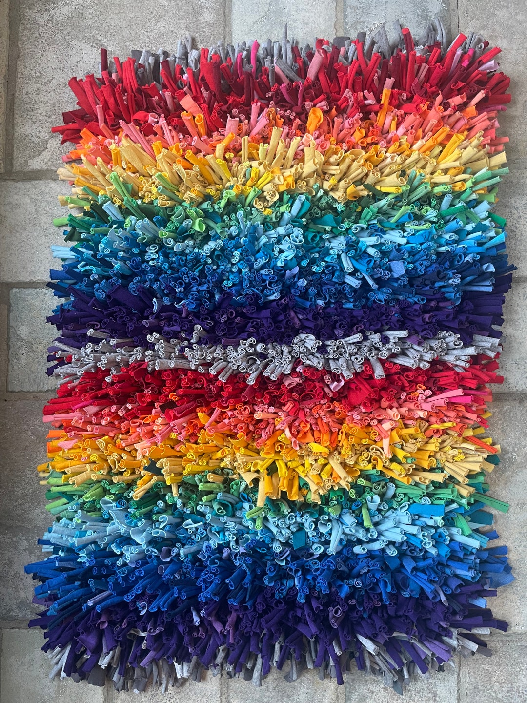 Double Rainbow Rag & Shag Rug - Etsy
