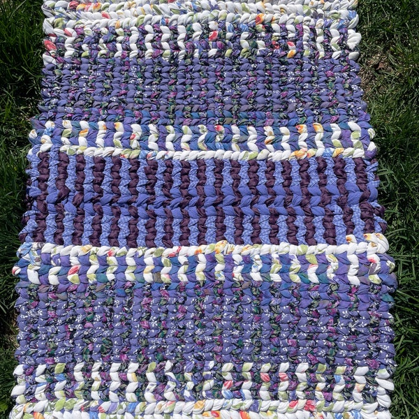 Purple Rag Rug - Etsy