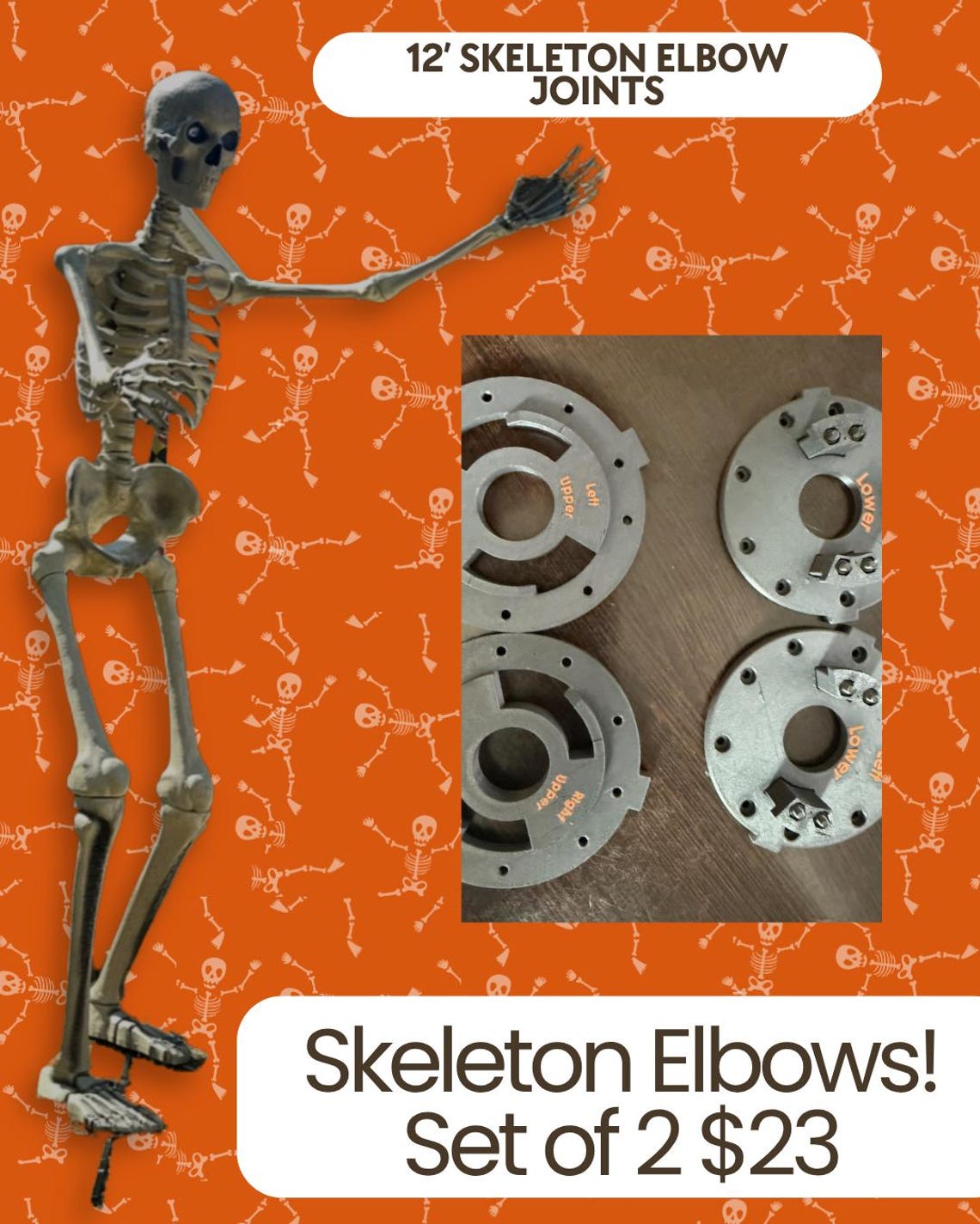 12ft Giant Skeleton Both Elbows Joint Replacement Kit – Carbon Fiber ...