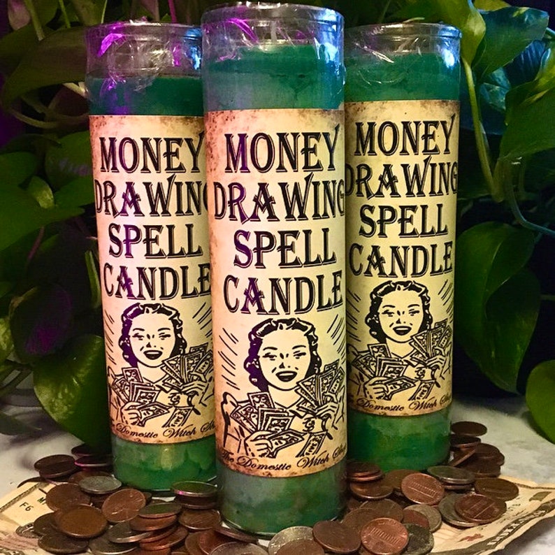 Fixed Money Drawing Spell Candle - Etsy