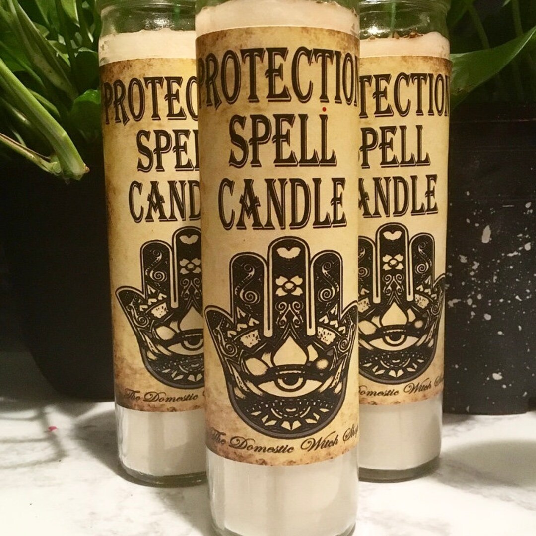 Fixed Protection Spell Candle - Etsy