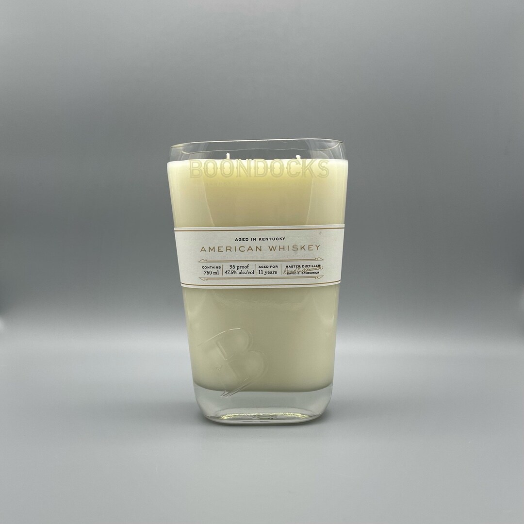 Boondocks American Whiskey Handmade Candle- Repurposed Bottle - Etsy