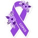 Lupus Awareness Sticker, Lupus Stickers, Purple Awareness Ribbon ...