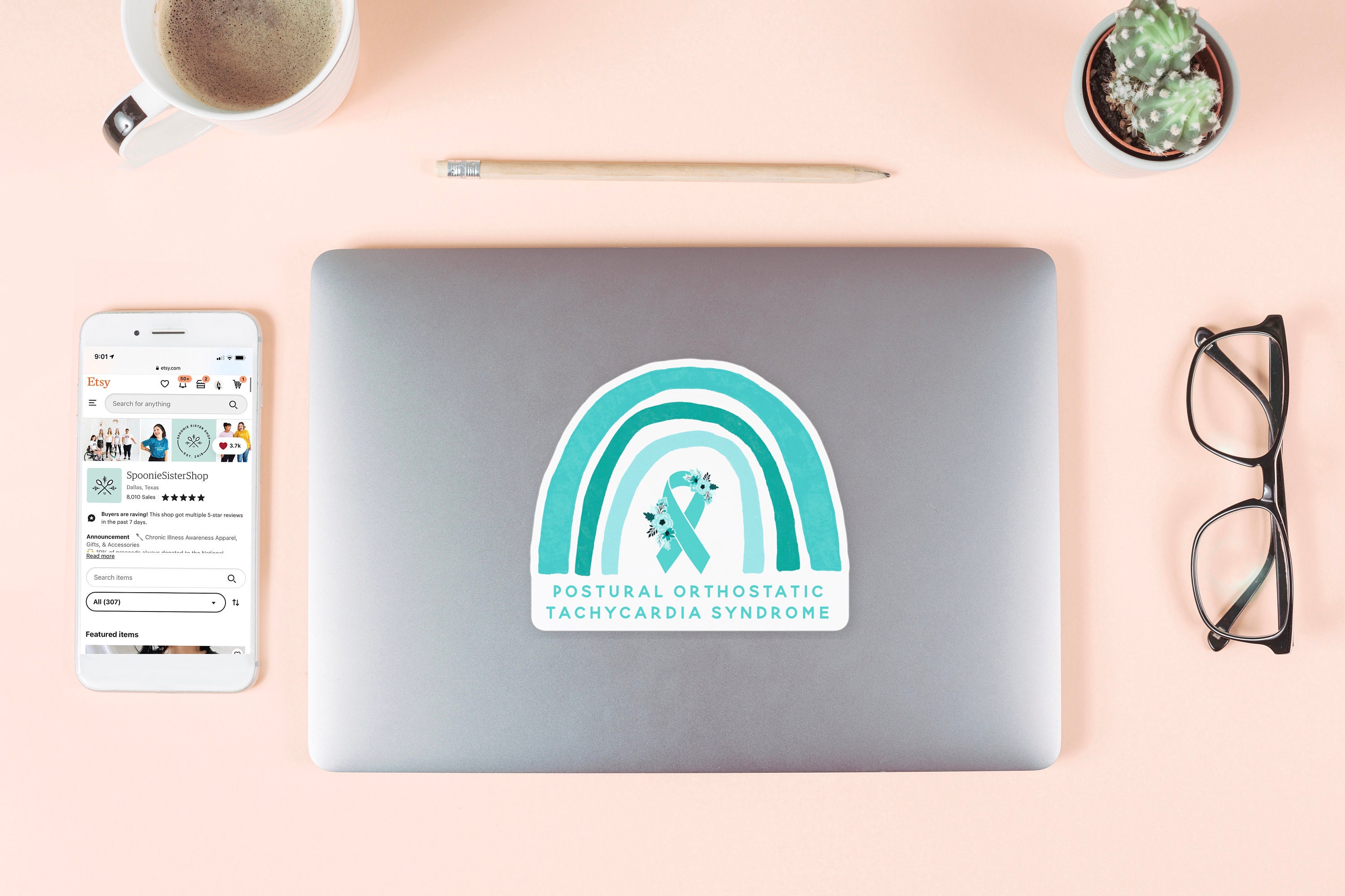 POTS Rainbow Sticker POTS Awareness Stickers Postural - Etsy