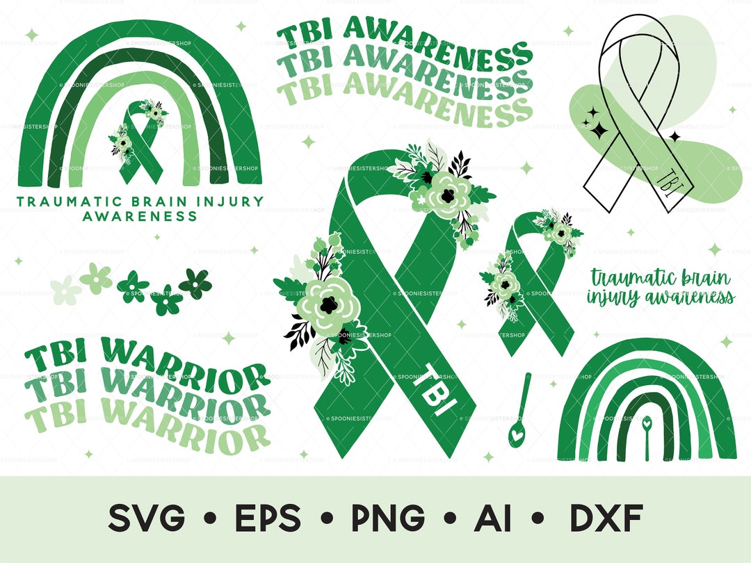 Traumatic Brain Injury Svg Bundle TBI Awareness SVG TBI - Etsy