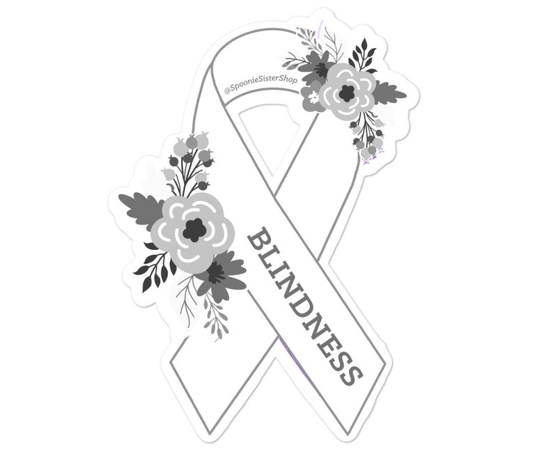 Blindness Sticker Blind Awareness Decal Blindness Awareness - Etsy