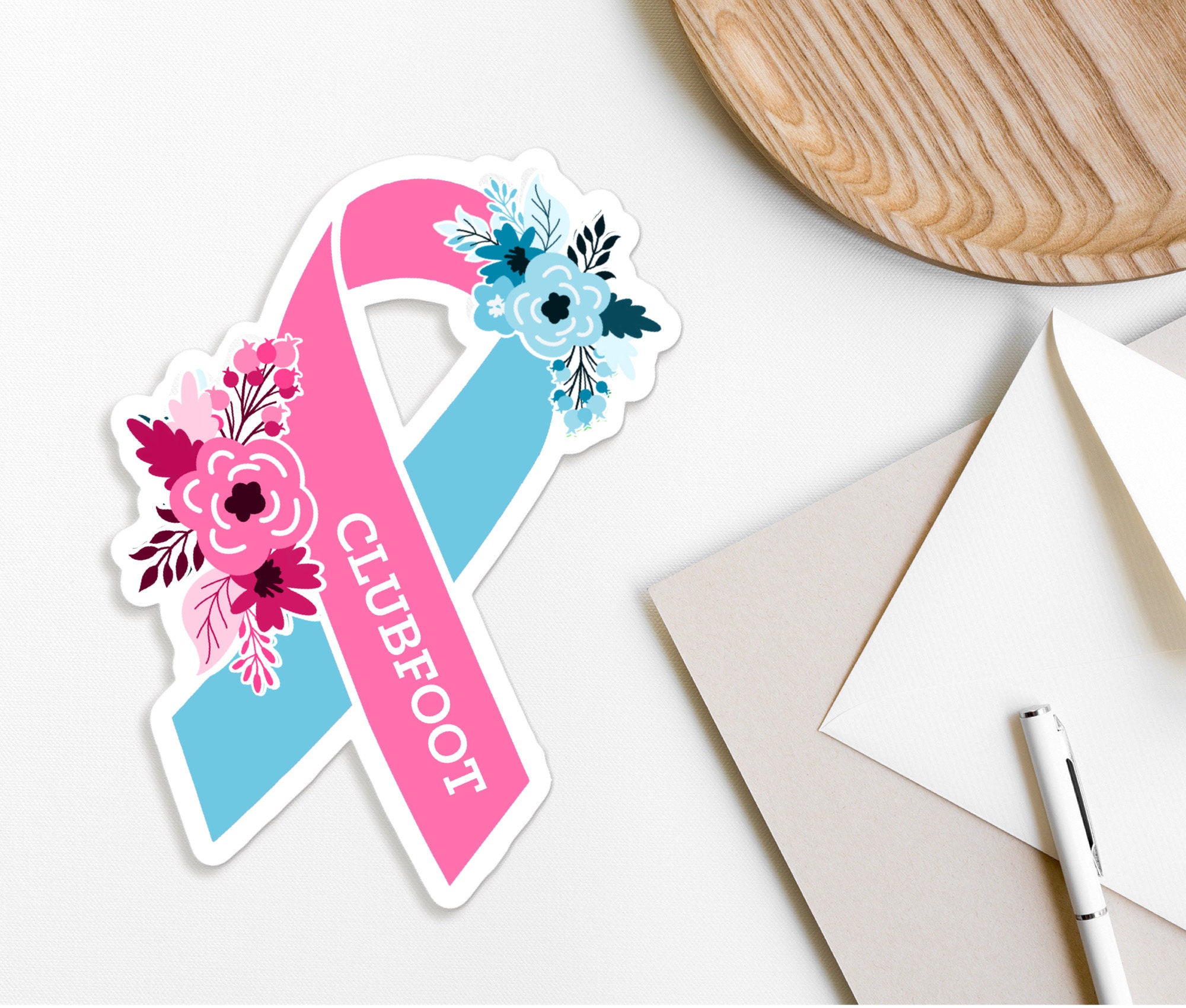Clubfoot Awareness Sticker Clubfoot Stickers Floral | Etsy